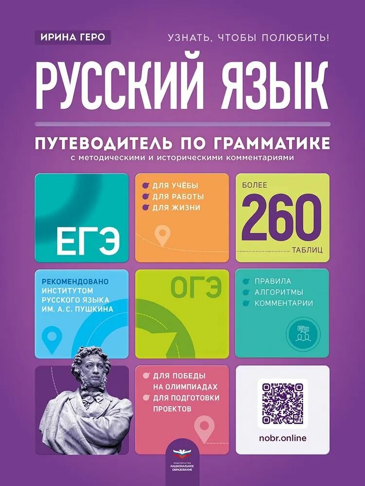 ЕГЭ Отличный результат Русский язык Путеводитель по грамматике (Геро И. К.) (Национальное Образование, 2025)