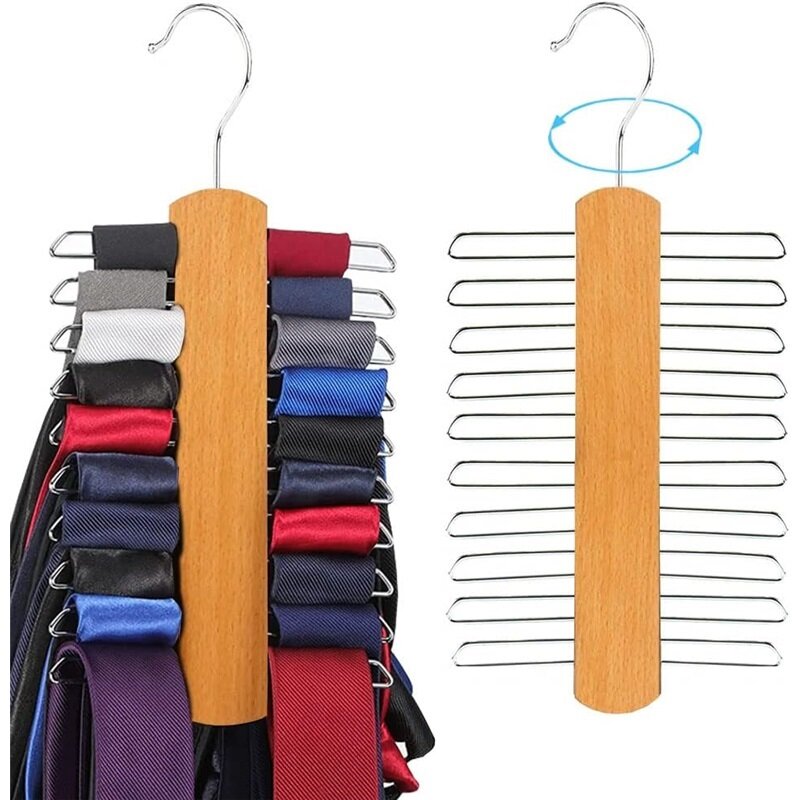 Деревянная вешалка для галстуков, настольная подставка. Органайзер для бабочек и ремней. Подарок для мужчины