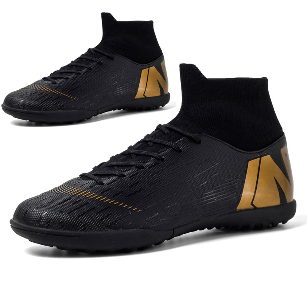 Клеи для футбола и футзала для взрослых и подростков, спайкед, для тренировок и игр с мячом, черный/белый/оранжевый, материал ПВХ+резина, размеры EU 39/40/41/42/43/44, US 6/7/8/8.5/9.5/10, для открытой и закрытой площадки