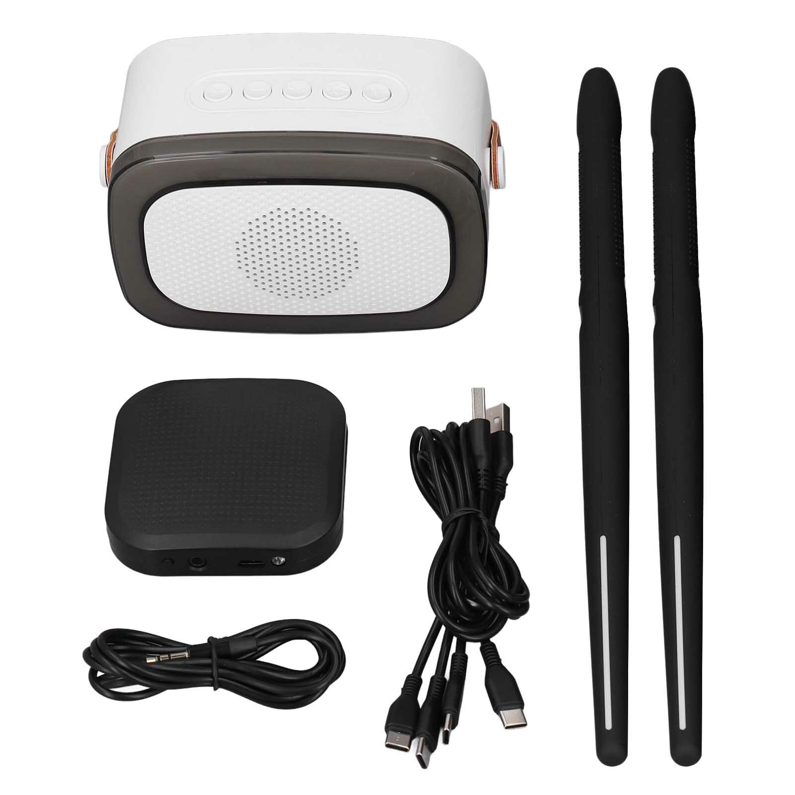 Электрическая виртуальная барабанная установка, Bluetooth, RGB-подсветка, для детей и взрослых