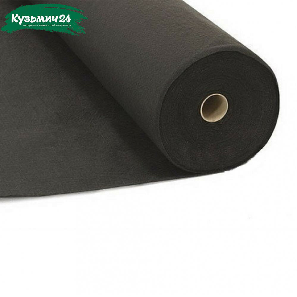 Геотекстиль Геотекс 100 г/кв. м для дорог и фундаментов, рулон 25 м, 1 шт.