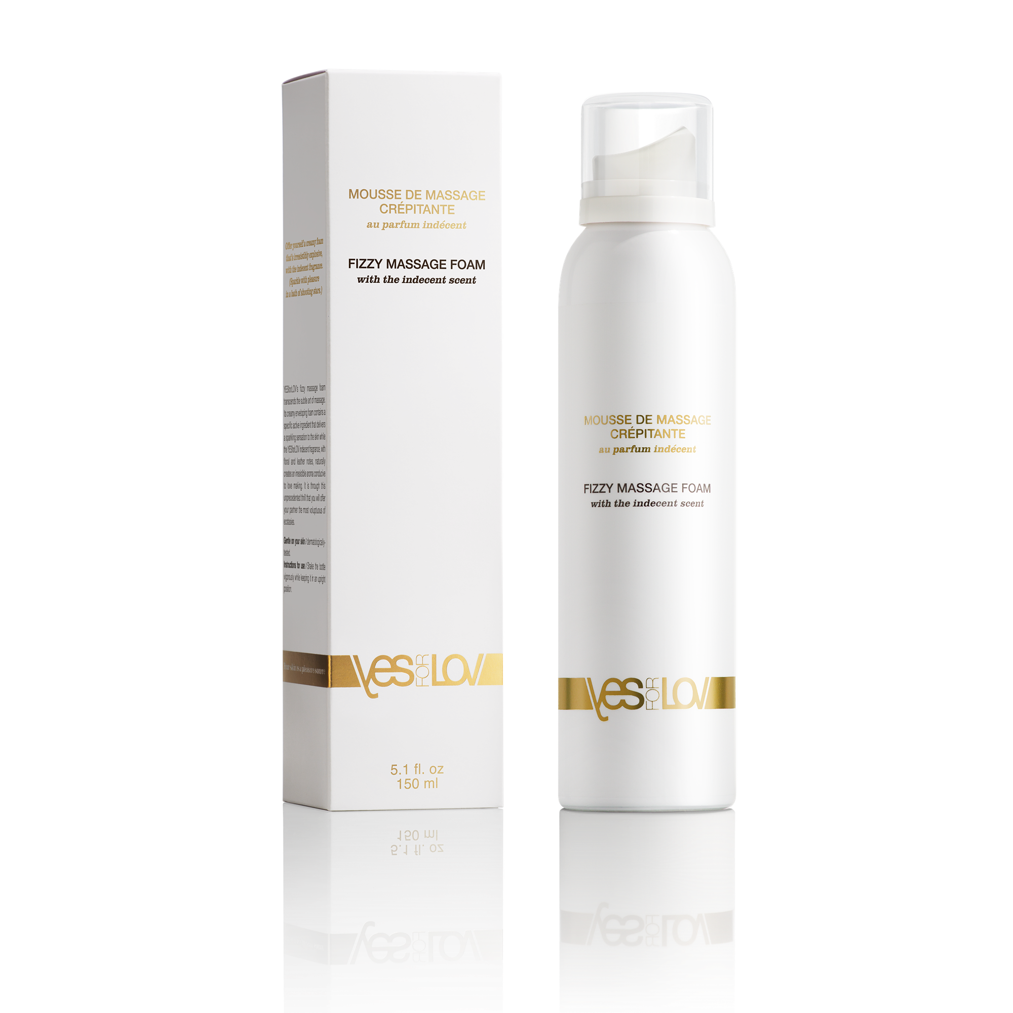 Премиальная шипучая пенка для массажа YESforLOV Fizzy Massage Foam 150 мл