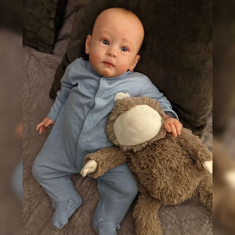 Кукла Реборн мальчик Славик(мягконабивная) 55см/ Реалистичная кукла