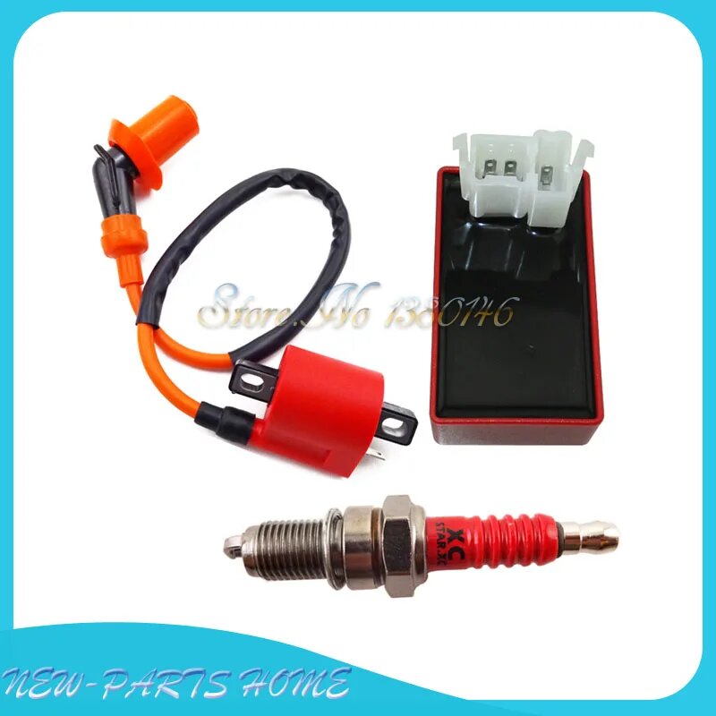 Гоночная катушка зажигания, коробка AC CDI и свеча зажигания D8TC для CG 125cc 150cc 200c 250cc ATV Quad Мотоцикл Pit Dirt Bike