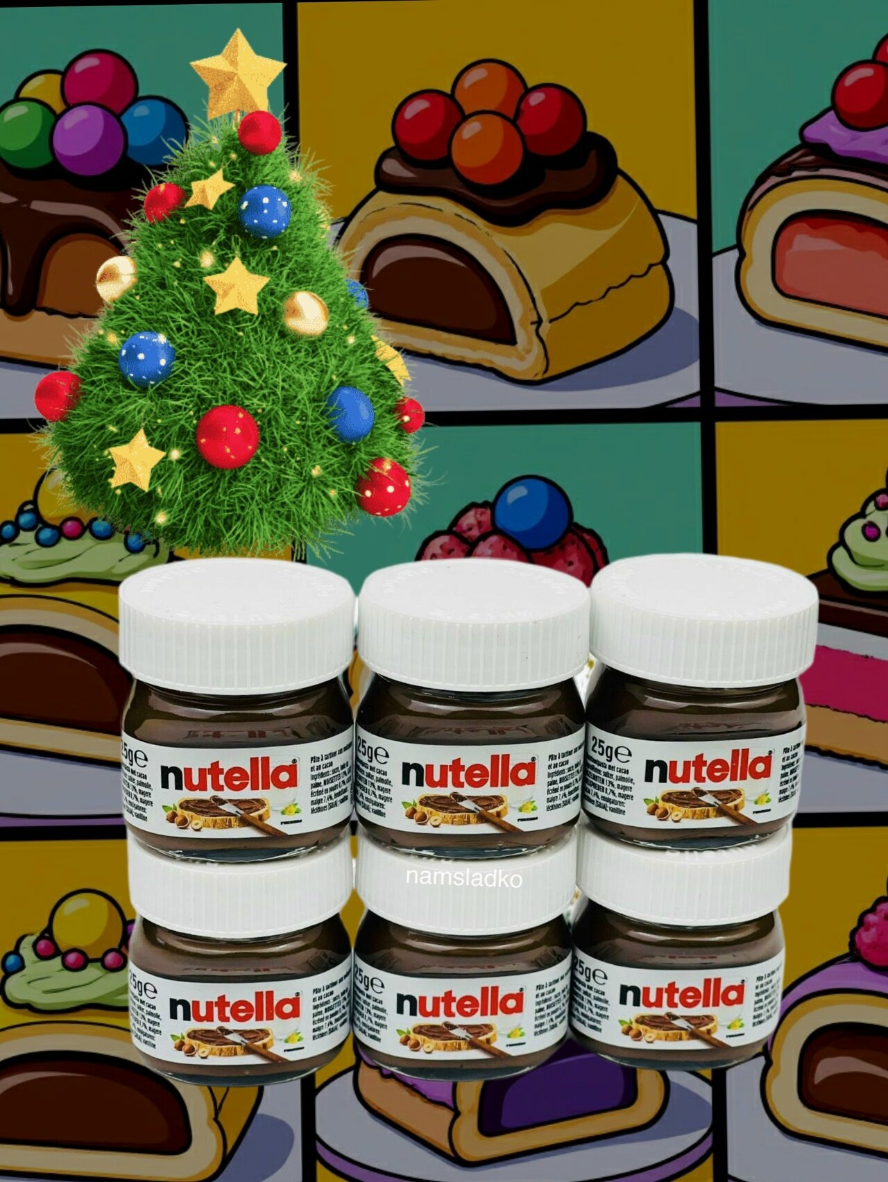 Nutella Шоколадно-ореховая паста Нутелла Mini 6 шт. (25гр.) Вкус который объединяет весь мир