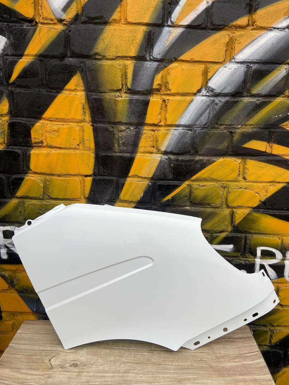 Крыло правое, пластиковое, белое, для автомобилей ГАЗель, 1 шт