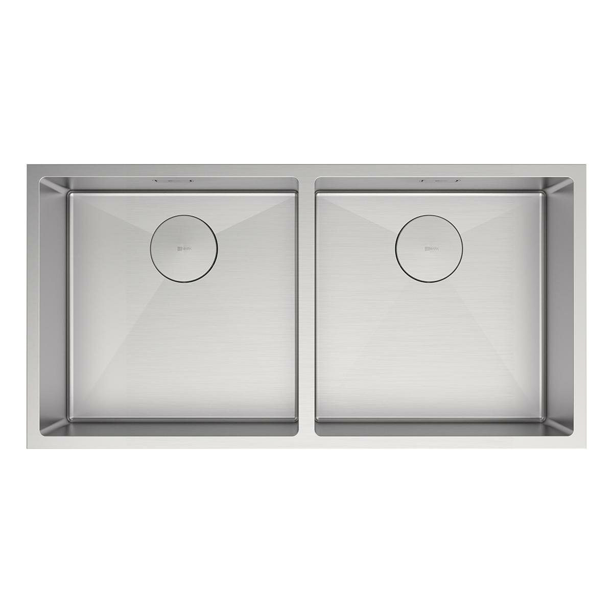 Мойка для кухни Lemark Proran 86,5х44 9937137 сталь, 2 чаши, нержавеющая сталь