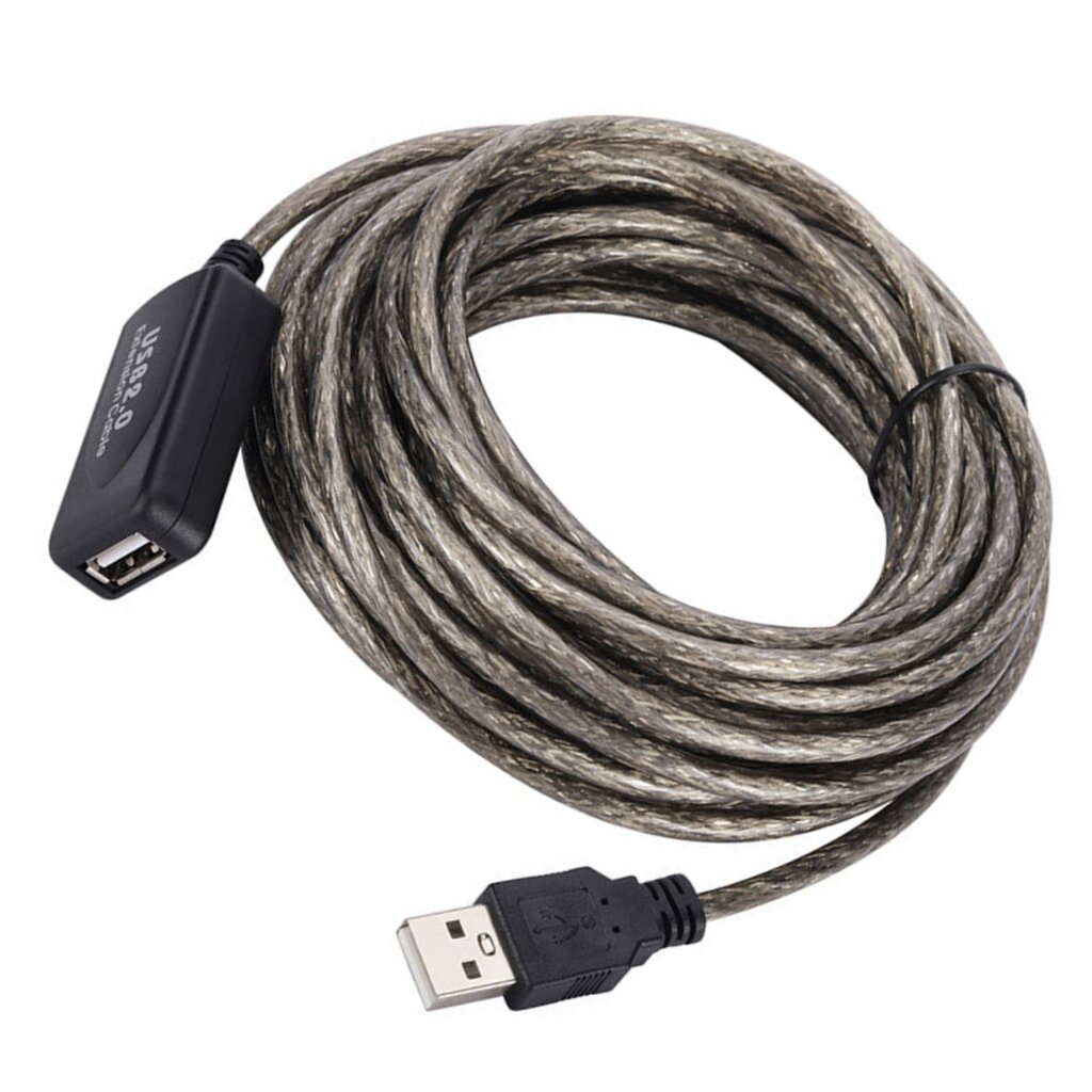 Кабель-удлинитель USB 2.0 от мужчины к женщине Проводная линия усилителя сигнала Быстрая передача данных Гибкое экранирование