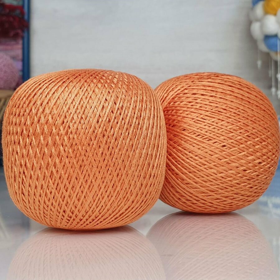 Пряжа ПНК им. Кирова нитки для рукоделия 5406 абрикос (4 мотка)