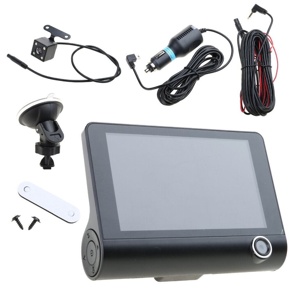 Видеозапись Петли камеры Просмотра Автомобиля с 3 Камерами Видеомагнитофона с 4,0-дюймовым ЖК-экраном