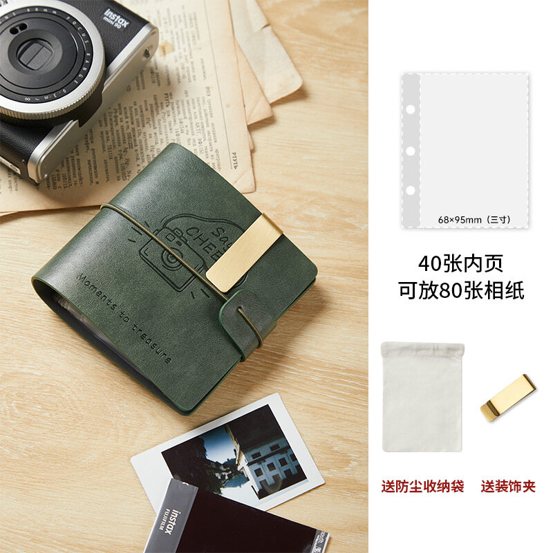 Альбом для фотографий Fujifilm Instax Loose-Leaf 3inch с большой емкостью, четырехсекционный, мини-бумага для фотографий, книга для хранения фотографий