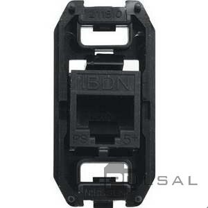 Механизм розетки компьютерной RJ45 Cat.5e (UTP) ABB встроенный монтаж с возможностью накладного монтажа
