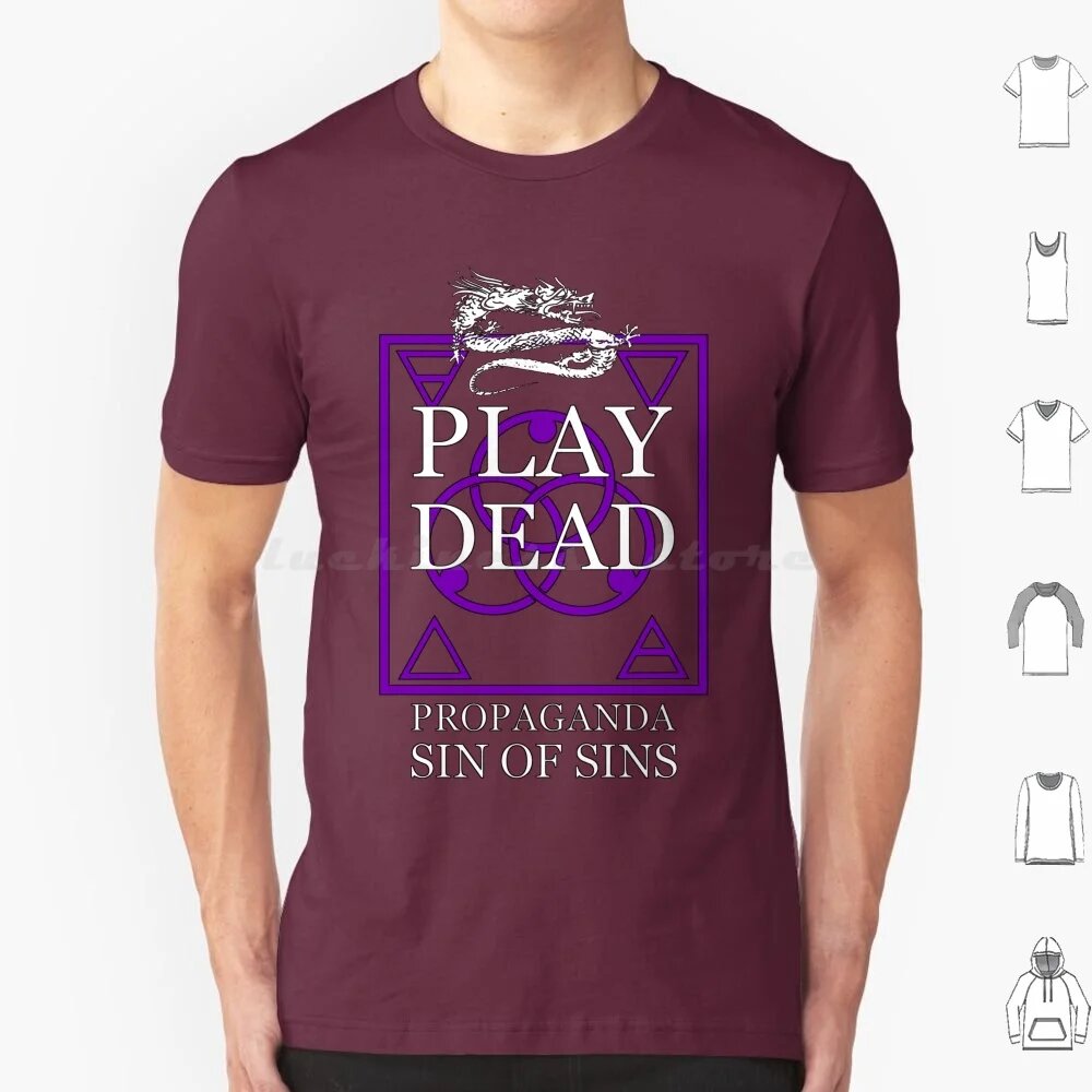 Футболка Play Dead Propaganda Sin of Sins бордовая