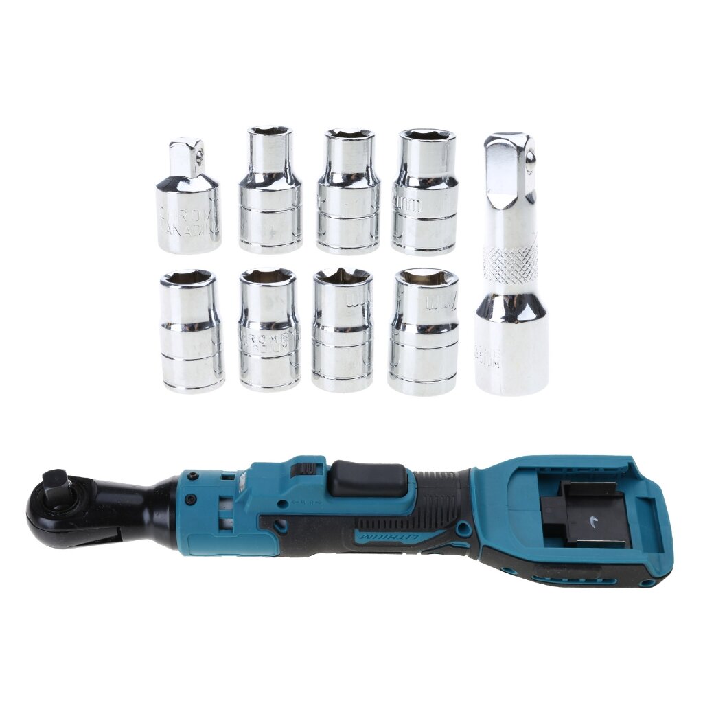 3/8 "Беспроводной Ключ с Храповиком для Аккумулятора 20 В Электрическая Мощность Храповик С Переменной Скоростью 400 об/мин Гаечный Ключ Адаптер Инструмента