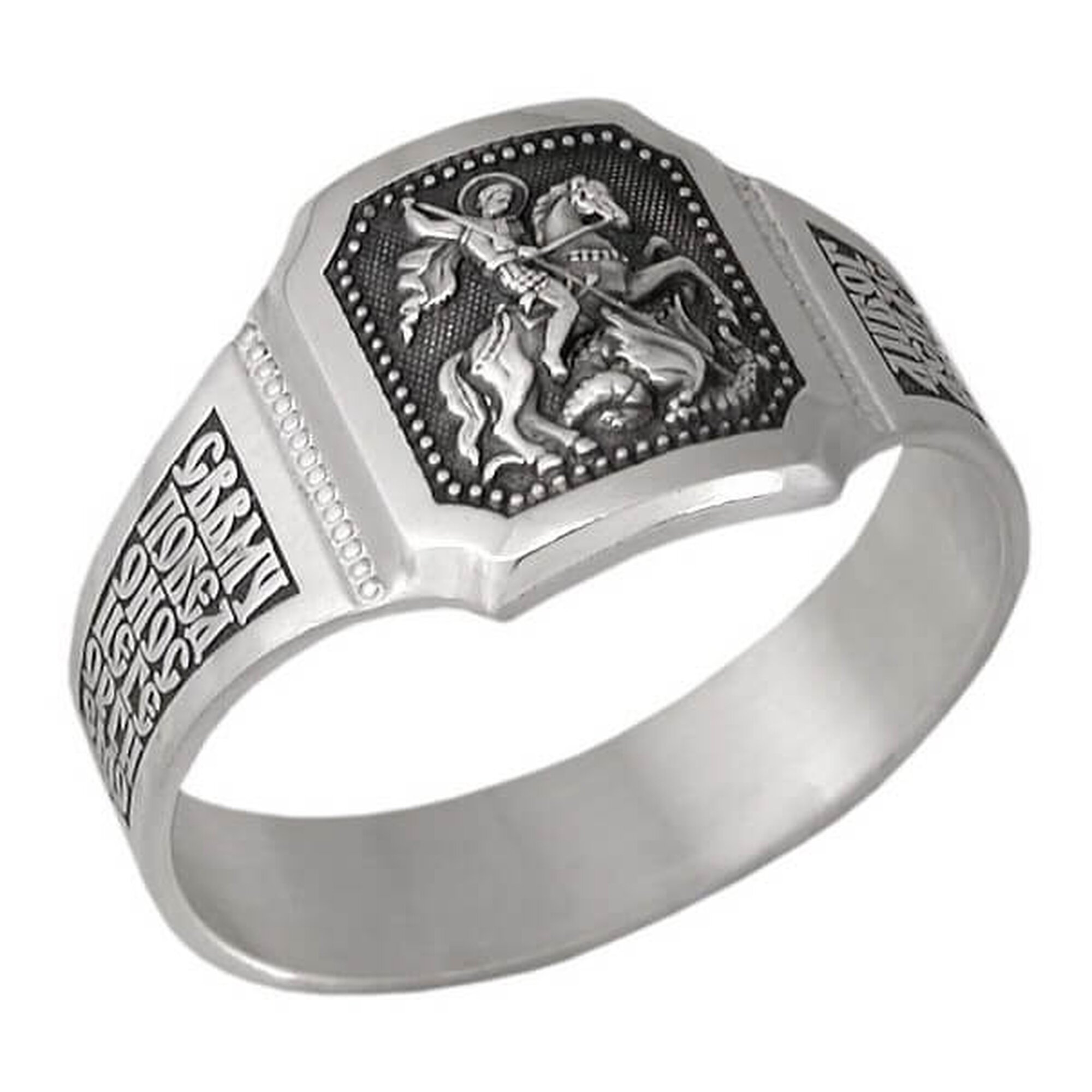 Кольцо, серебро, 925 проба, чернение