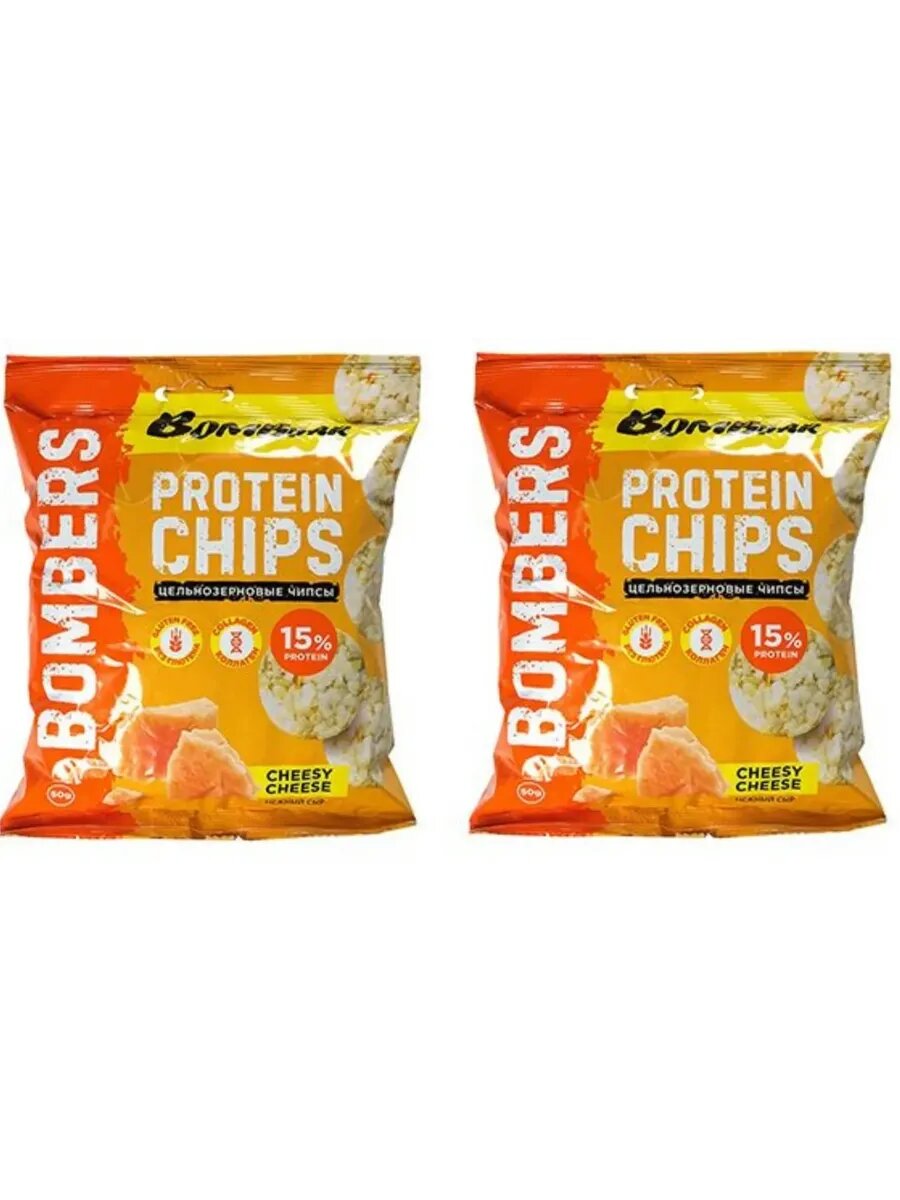 Протеиновые чипсы сырные 50 г.