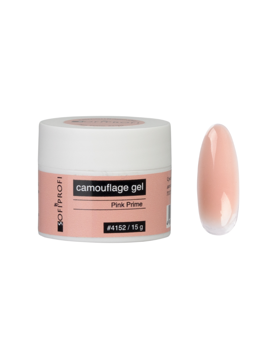 Гель камуфлирующий Тон 4152 Rose Prime Sofiprofi Camouflage Gel Rose Prime, 15 мл