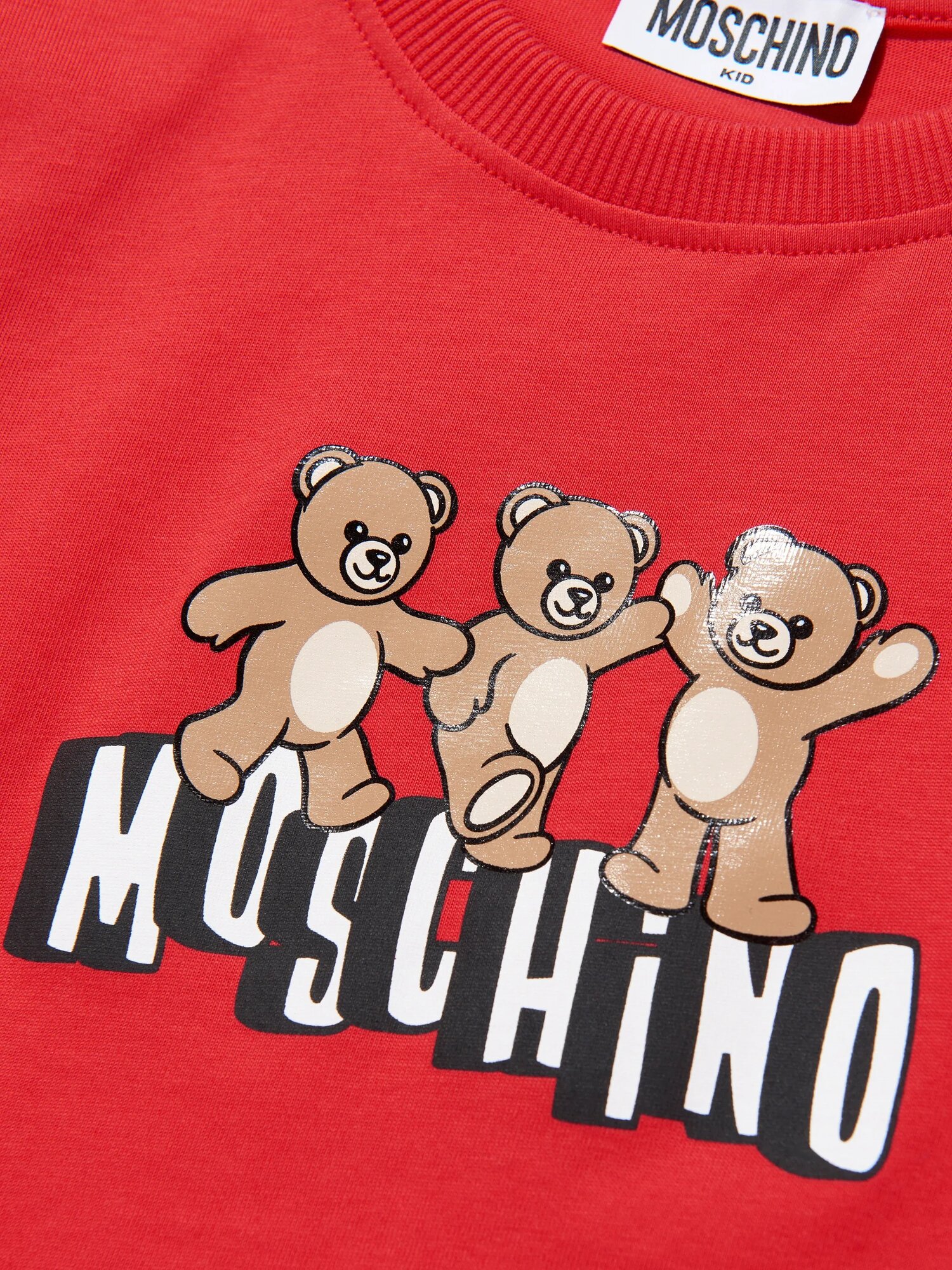 Футболка MOSCHINO Teddy, размер 116, красный — фото 1