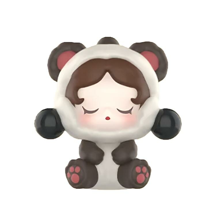 Коллекционная игрушка-сюрприз унисекс POP MART POP BEAN Adorable Beads Pajamas Party, Confirmed-Skullpanda Panda Sitting (Open)