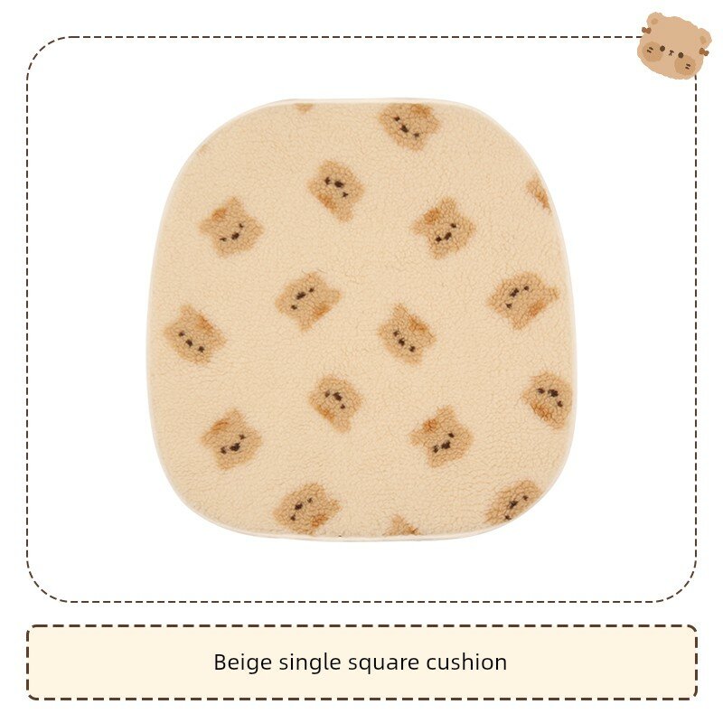 Зимняя плюшевая накидка на сиденье автомобиля с милым мультяшным медведем, теплая накидка на сиденье, женская