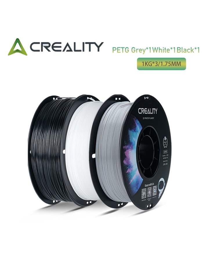 Филамент CREALITY CR-PETG 1.75мм — низкая усадка, химическая стойкость, оригинал без БФА для FDM-принтеров
