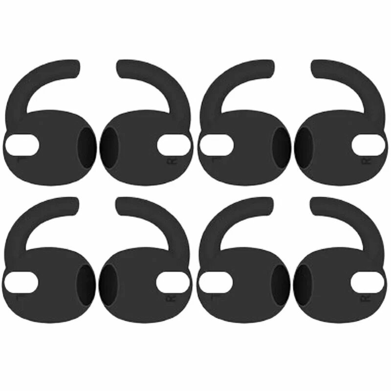Черные силиконовые крючки для Samsung Galaxy Buds 3 (4шт)