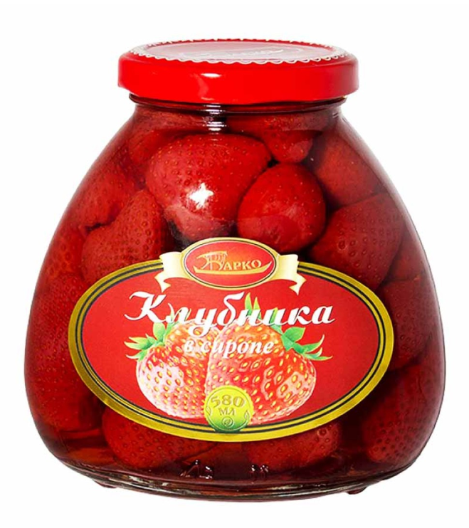 Клубника в легком сиропе Барко, 580 гр