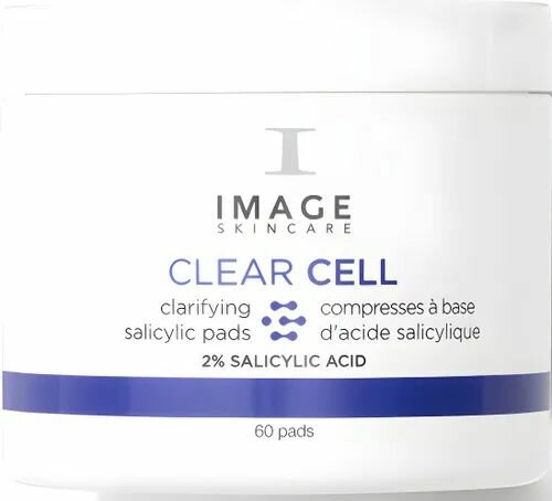 Салициловые диски с антибактериальным действием (60шт) / IMAGE Skincare / Clear Cell Salicylic Clarifying Pads /