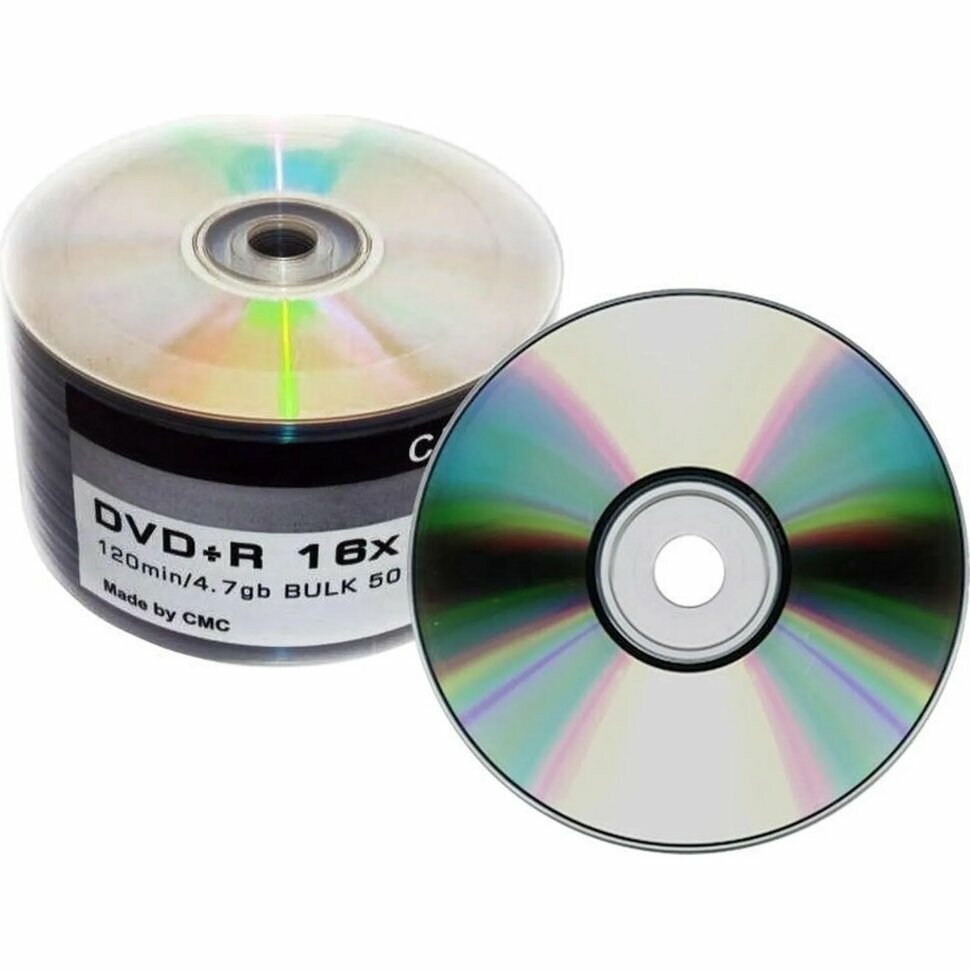 Носители информации CMC DVD+R 4,7 GB 16x Bulk (50 шт/уп), 2373133
