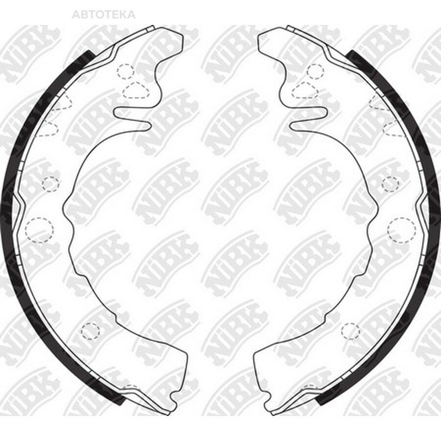 Колодки тормозные барабанные toyota duet (m11 m10) NIBK FN0037