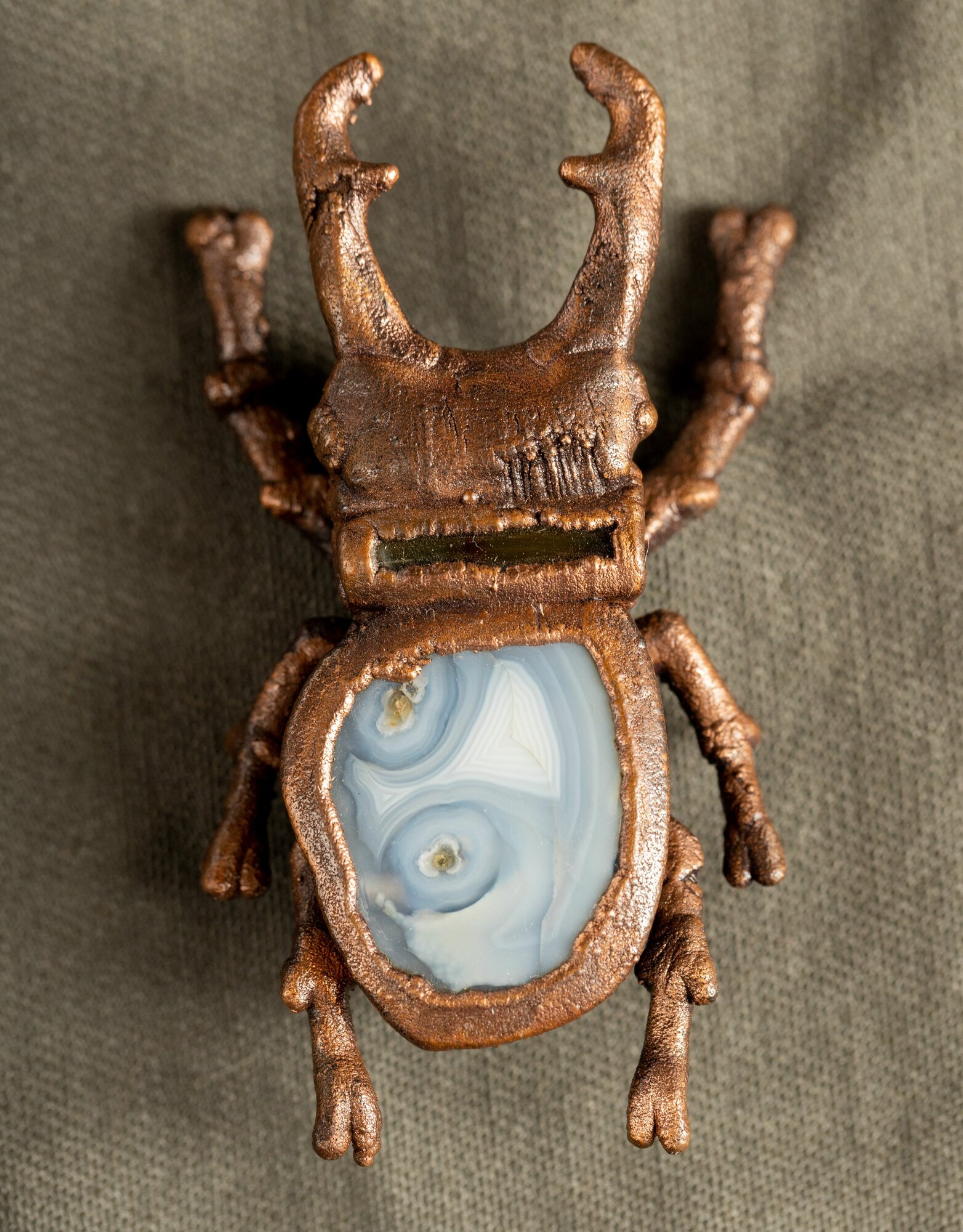 Брошь, сердолик, агат