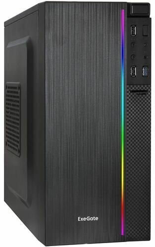 Компьютерный корпус ExeGate mEVO-9302 (EX287886RUS) черный - БП 700 Вт, Mini-Tower, Micro-ATX, USB 2.0 Type-A, USB 3.2 Gen1 Type-A