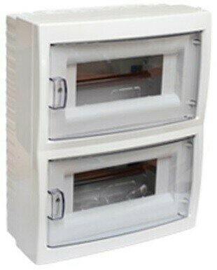 Бокс пласт. 16 модулей наружный с крышкой IP 20, BYLECTRICA (267,7х212х104 мм) (КНО-16Д)