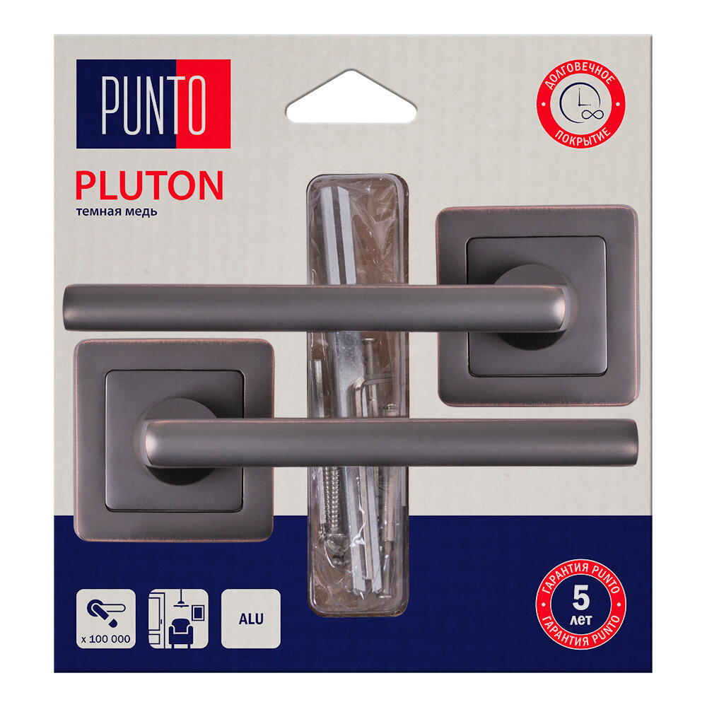 Ручка Punto (Пунто) раздельная LM/A K. QR52. PLUTON/HD ABL-28 медь