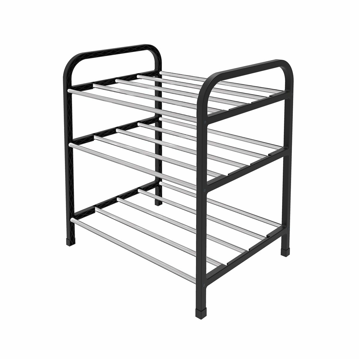 Этажерка для обуви Nika ЭТЭ1, 3 полки, 44 x 50 x 33 см, серый