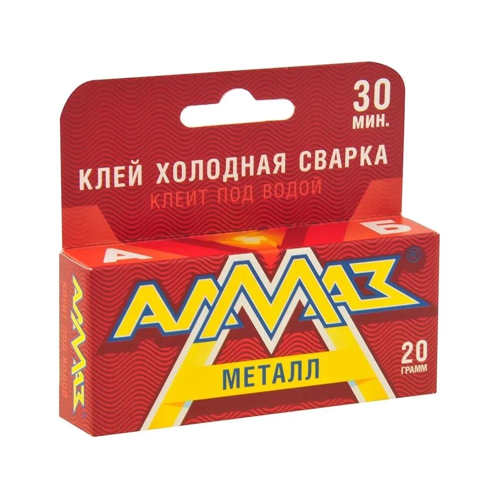 Клей эпоксидный Алмаз компаунд 2К для металла AZ-0131 надежной конструкции