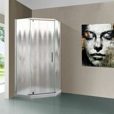 Душевой уголок Vincea Stresa VSP-1S100CH, 1000x1000, хром, стекло шиншилла