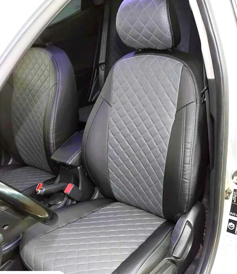 Авточехлы для Kio Rio седан , хэтчбэк , X-Line /X с 17 г. в / Hyundai Solaris седан с 17 г. в.