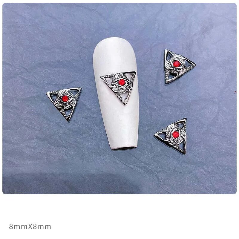 Подвески для ногтей HIGBAQK, 10 шт, готический стиль 10Pcs Punk