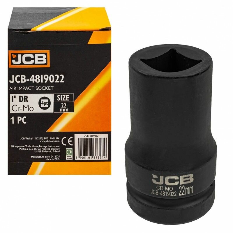 Головка ударная для футорки 1', JCB 22мм (4гр.)