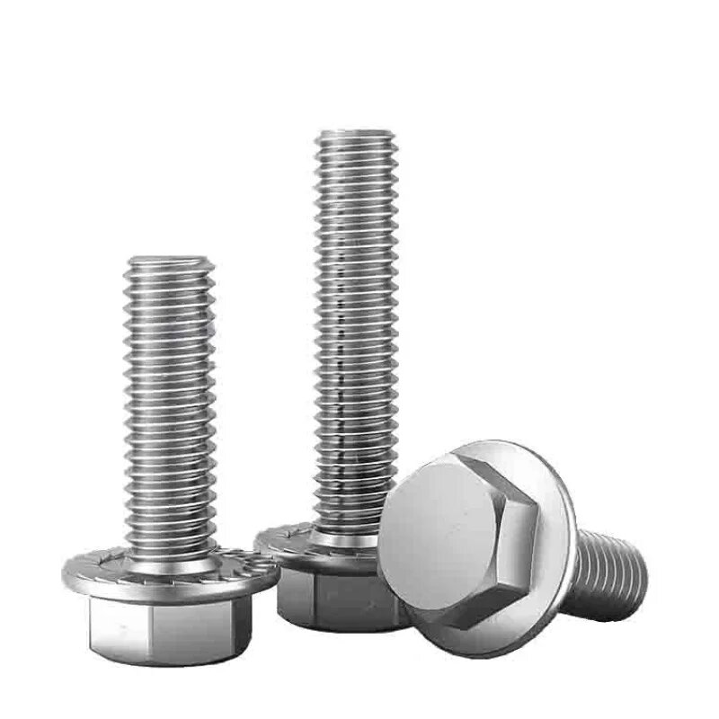 Фланцевые болты из нержавеющей стали 304 M4 M5 M6 M8 M10 M12 M6-5pcs, 16mm