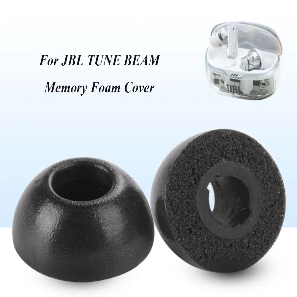 3 пары амбушюр из пены с эффектом памяти для JBL TUNE BEAM, черные, S