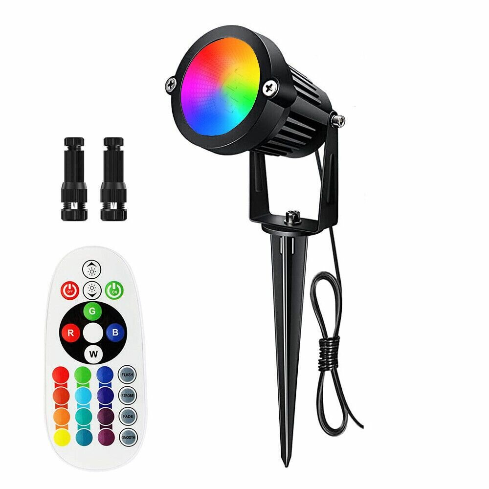 Диммируемый 6 Вт 12 В Сад тротуар светодиодный открытый прожектор RGB ландшафтные огни IP65