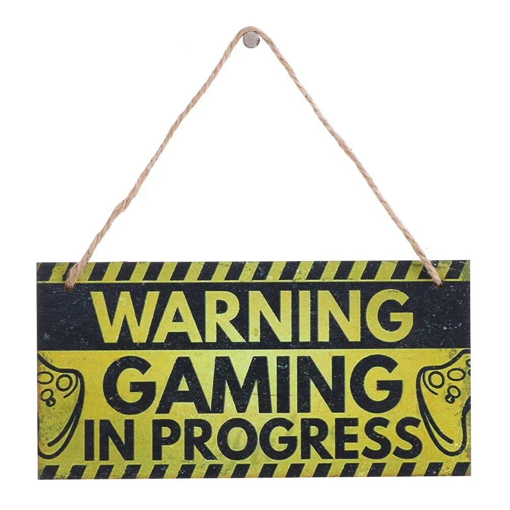 Деревянная подвесная табличка "Не беспокоить" для игровой комнаты type 8