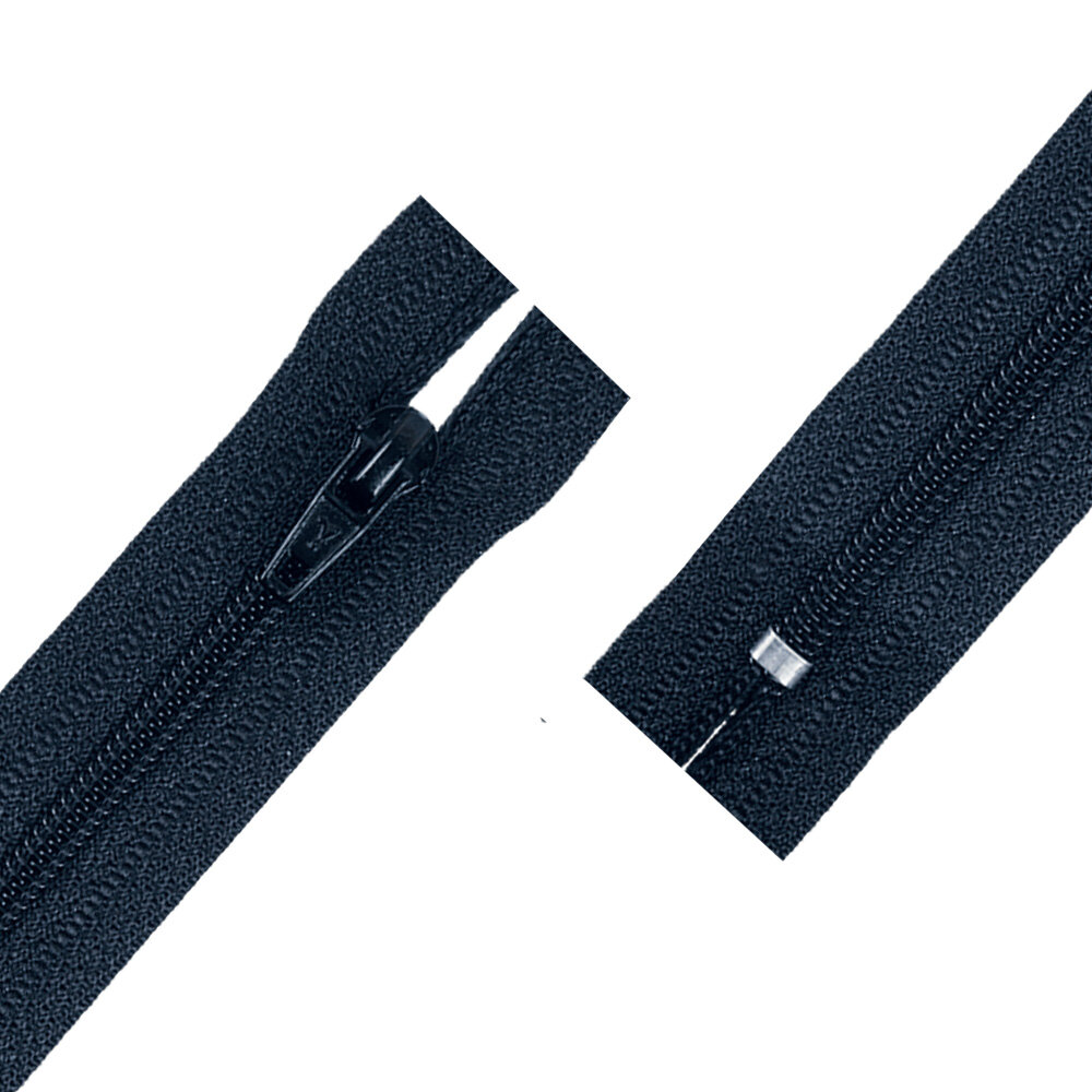 GAMMA G005A-TV04 45 см молния спираль н/р с замком-автомат №309 т. серый (графит)