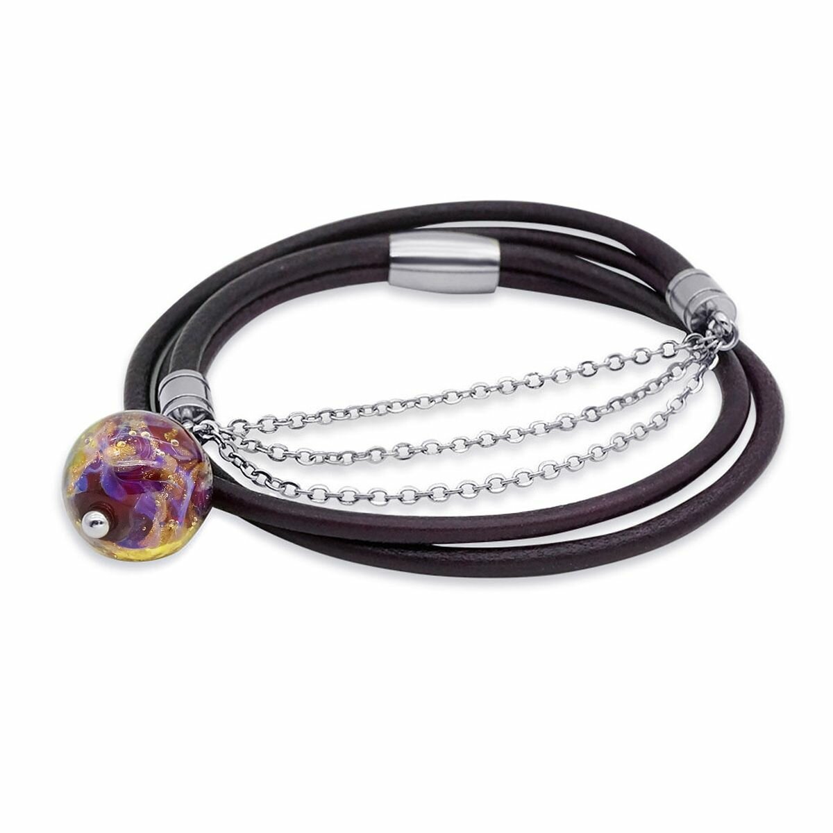 Браслет, муранское стекло, стекло