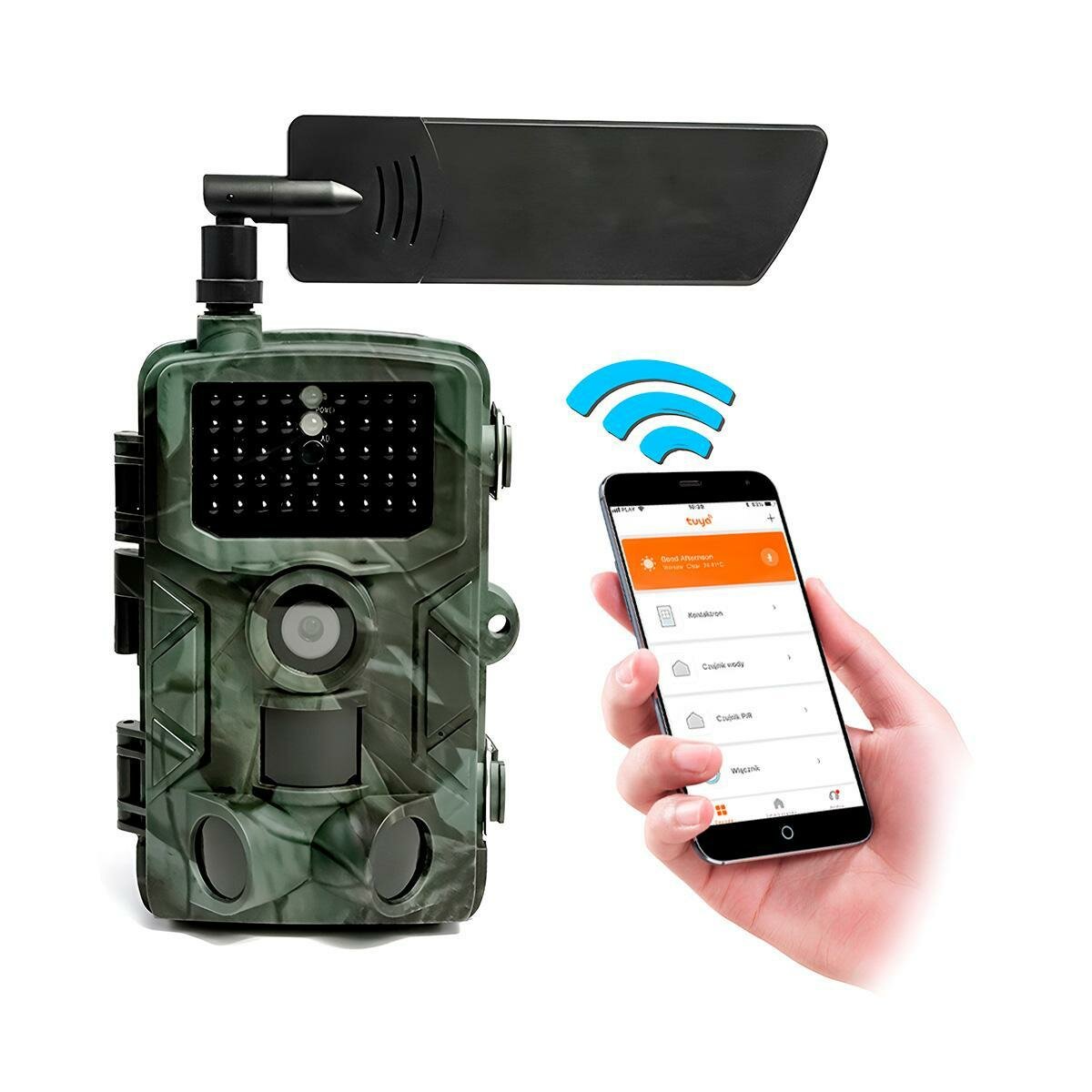 Уличная 4К/4G TUYA-APP фотоловушка Филин HC-808 Pro-TUYA (4K) (K5942RU) для охоты с онлайн просмотром и записью в облако. 4К/4G(LTE), SD-карта до 256