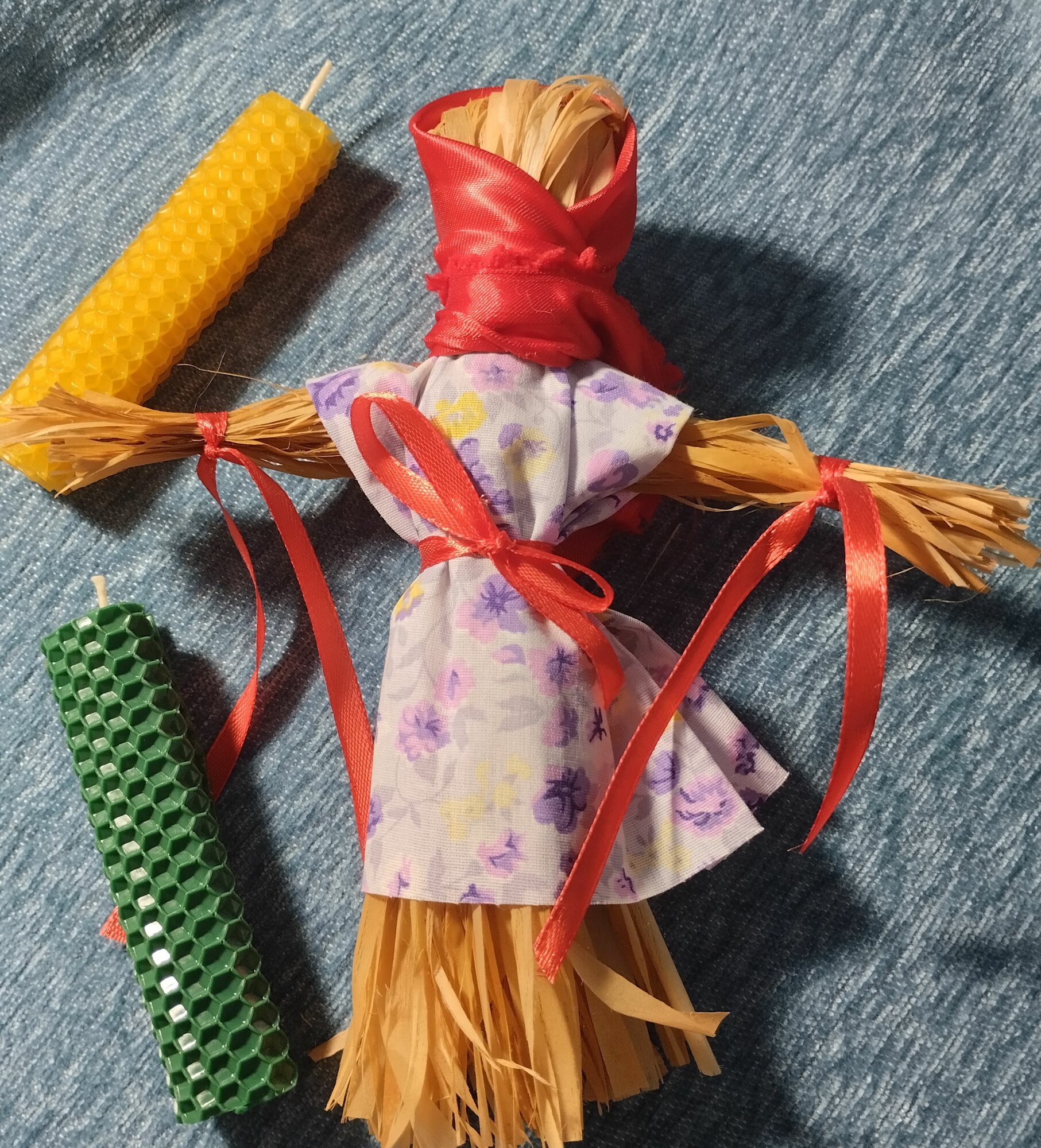 Чучело масленицы, две свечи / Набор