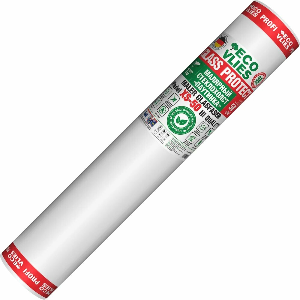 Малярный стеклохолст Ecovlies Glass Protect XS50 "Паутинка" 50150, 50 г, деревянная