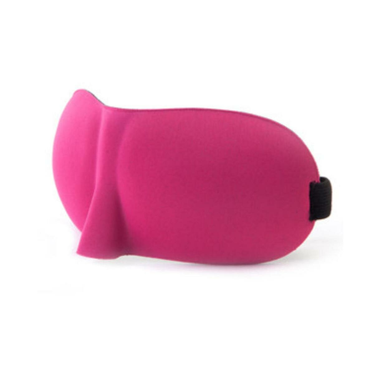 1 шт. 3D маска для сна, натуральная маска для сна, повязка на глаза для женщин и мужчин, мягкая портативная дорожная повязка на глаза, розовая (розовая)
